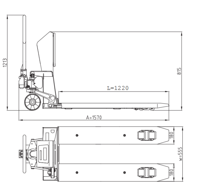 Mettler Toledo BTA231 Pallet Jack Scales 2000kg Manual Lift Truck Scale ...