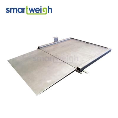 China Solid Stainless Steel Washdown Weighing Scale Waterproof Industrial Floor Scale With Ramp for sale
