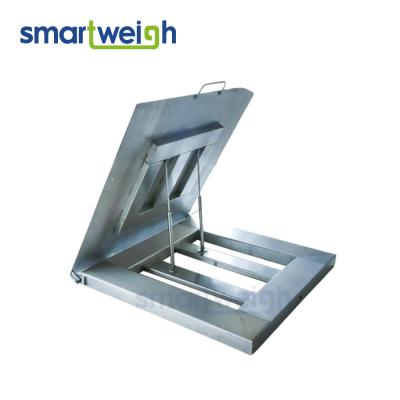 China Hinged To Close Open Lift Deck Floor Waterproof Washdown Scale 500kg - 2T Capacity for sale