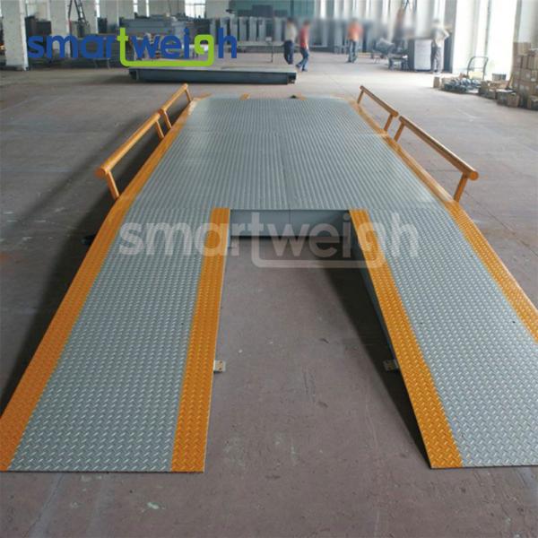 Quality Pitless Type Portable Weighbridge Electronic 80T 100T Truck Weighing Scales With Safe Guard for sale
