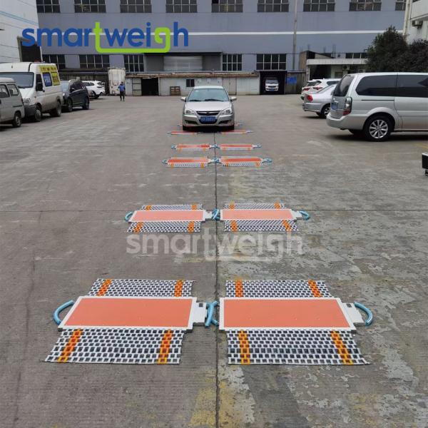 Quality Robust 15 - 30 Tons Modular Portable Vehicle Weigh Pads Mining Truck Axle Scales for sale
