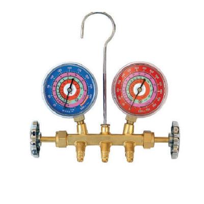 Cina Auto AC R134a refrigeration brass manifold gauge set in vendita