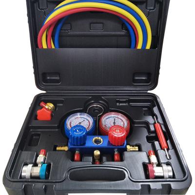 Cina Anti-Impact Accurate 2-way Manifold refrigeration pressure gauge Auto Air Condition Tool in vendita