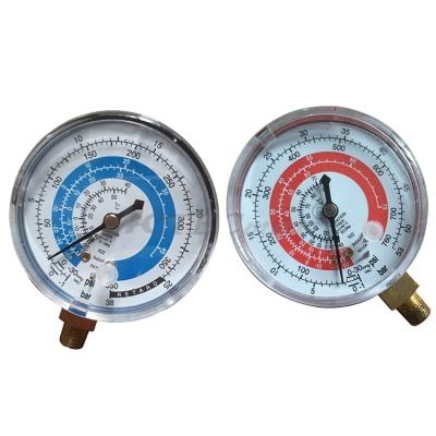 Cina Air condition R22 R404a r134a r410a refrigerant manifold pressure gauge in vendita