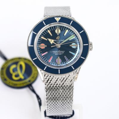China Breitling Superocean Heritage Chronograph Ceramic Bezel Blue Dial Watch for sale