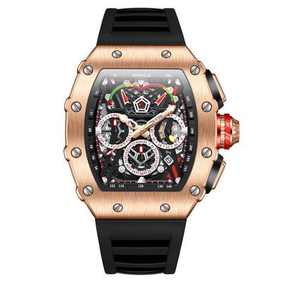 China Fully Automatic Hollow Mechanical Watch Genuine Wormhole Concept Mens Watch for sale