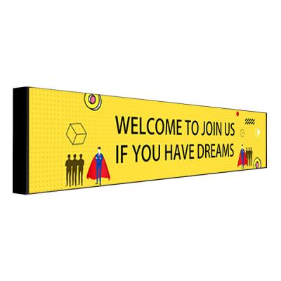 China ODM P4.35 Bus LED Screen Display Size 1536*278 For Automotive Ads for sale