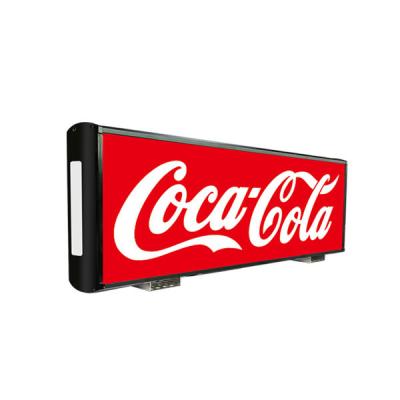 Cina TS16949 P2 2mm rullano il segno superiore di LED del taxi superiore dell'esposizione per la pubblicità automobilistica in vendita