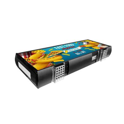 China Anti-UV P2.5 Double-sided Taxi Top LED Display Car LED Anti-glaring Sign for sale