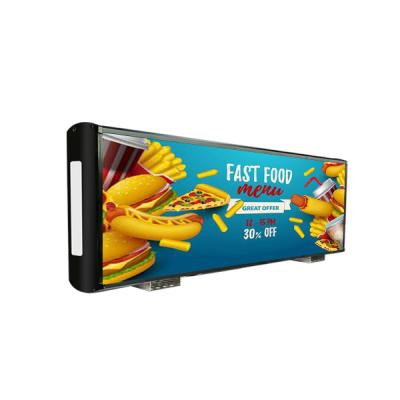 China Anti-UV P2.5 Double-sided Taxi Top LED Display Car LED Anti-glaring Sign for sale