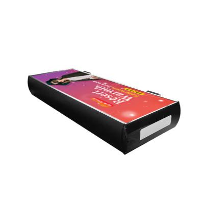 China P2.5 Remote Control Taxi Top LED Display Frosted and Anti-aging Taxi Advertising Signs for sale