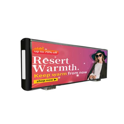 China P2.5 Remote Control Taxi Top LED Display Frosted and Anti-aging Taxi Advertising Signs for sale