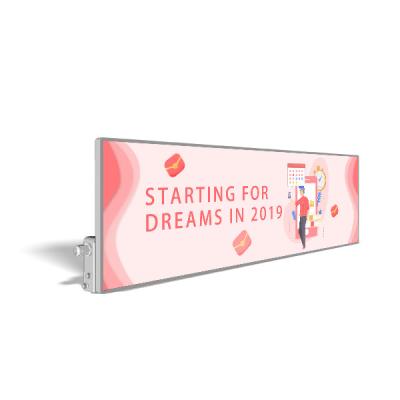 China RoHS Transparent Rear Window Led Display P2.7 For Bus Advertising 936mmx250mm for sale