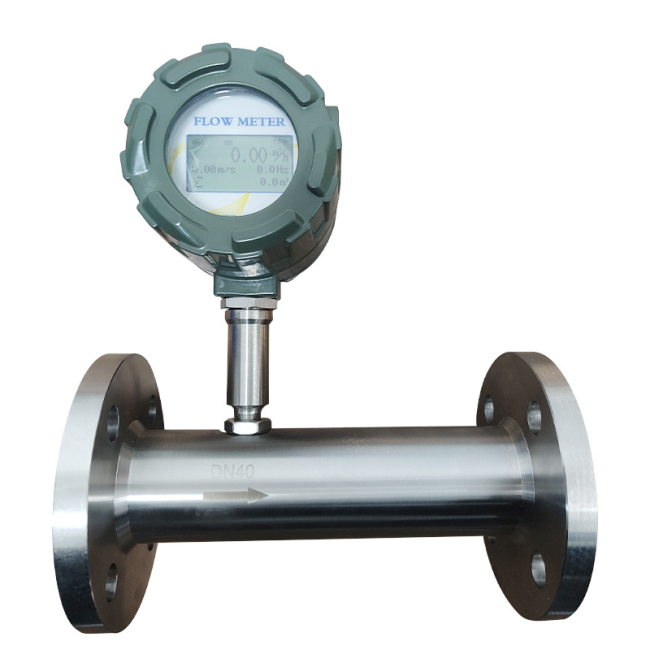 Turbine Flowmeter technical diagram with measurement components