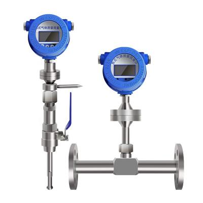 中国 Thermal Gas Mass Flow Meter Insertion Type Natural Gas Oxygen Pipeline Type Micro Gas Flow Meter 販売のため