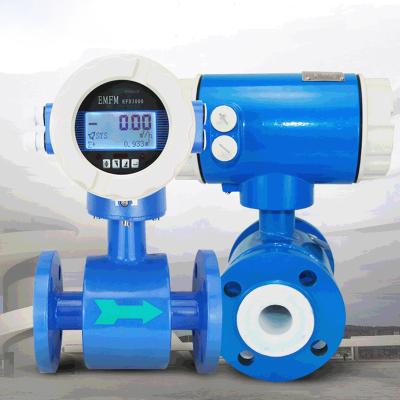 China Intelligent Battery Powered Electromagnetic Flowmeter Integral Type Magmeter Flow Meter for Industrial Process Control Use for sale