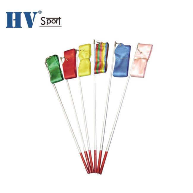 Colorful  Art Gymnastic equipment Streamer with Twirling Rod Rhythmic Gymnastics Ribbon