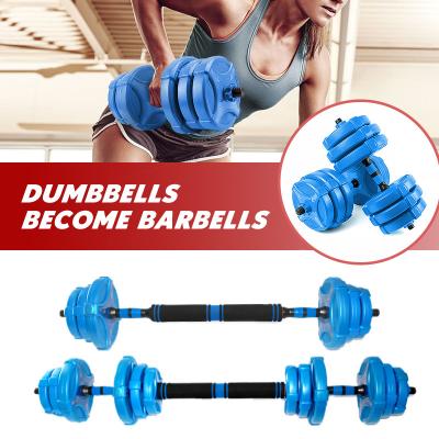 China Universal Adjustable Eco-friendly Dumbbell Set for Colorful Cement Barbell Kettlebell for sale