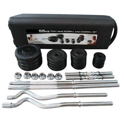 China Electroplated SILVER Dumbbell Set for Adjustable Barbell Weightlifting at Home or Gym for sale