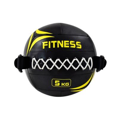 China Customized Colorful Wall Medicine Ball with Handle 1-10KG Weight Options and Durable for sale