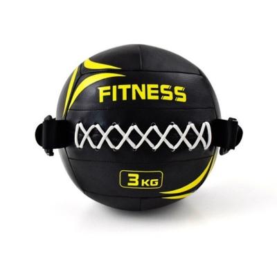 China Customized Colorful Wall Medicine Ball with Handle 1-10KG Weight Options and Durable for sale