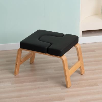 China Custom Design Wooden Yoga Headstand BENCH Indoor Inversion Chair Exercise Equipment for sale