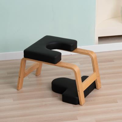 China Custom Design Wooden Yoga Headstand BENCH Indoor Inversion Chair Exercise Equipment for sale