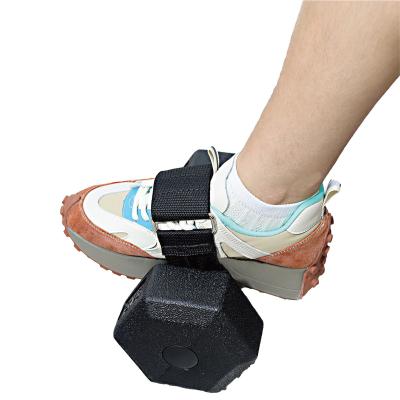 China Adjustable Weight Ankle Strap for Shin Training Leg Curl Lift Stretch and Exercise Black for sale