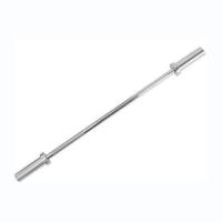 China Customized Logo Availabled Black Chromed Curl Barbell Bar for Solid Weight Lifting for sale