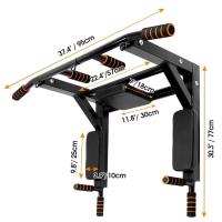 China Universal Gymnastic Parallel Bars for Indoor Black Doorway Multi Function Chin Up Bar for sale