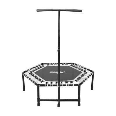 China Fitness Equipment Hex Trampoline with Handle Workout for Garden Home for sale