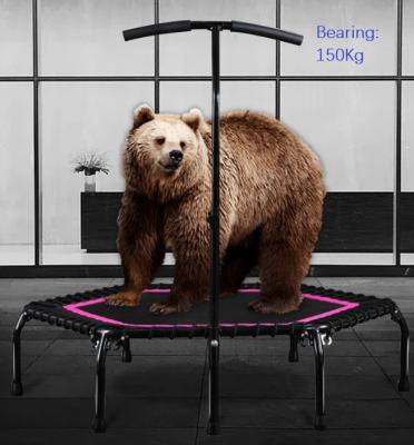 China Fitness Equipment Hex Trampoline with Handle Workout for Garden Home for sale