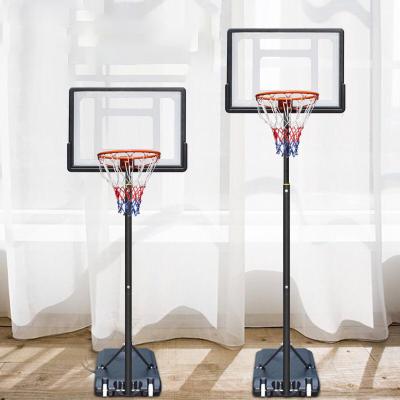 China Height Adjustable Portable Basketball Hoop with Backboard Movable Outdoor Basketball Stand for sale