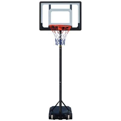 China Height Adjustable Portable Basketball Hoop with Backboard Movable Outdoor Basketball Stand for sale