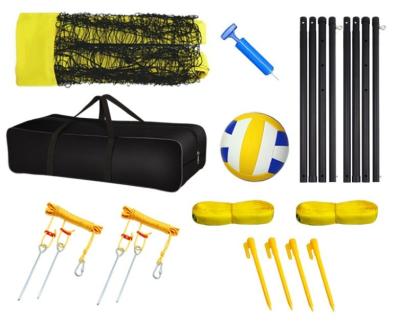 China Outdoor beach Volleyball set portable Volleyball net stand system on grass for sale