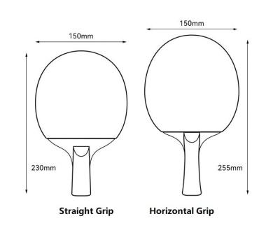 China Hot Sale Professional Table Tennis Racket 2pcs Set 3 balls Pingpong Rackets for sale