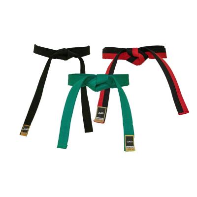 China Customized Logo Brazilian Jujitsu Belt 100% Cotton BJJ Belt for Customized Color for sale
