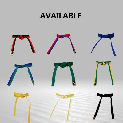 China Customized Logo Brazilian Jujitsu Belt 100% Cotton BJJ Belt for Customized Color for sale