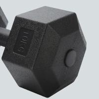 China Body Function Hexagonal Plastic Sand Filled Cement Dumbbell with Colorful Coating for sale