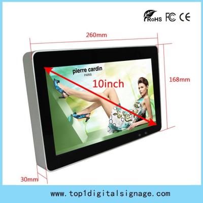 China indicador digital del menú del escritorio de 10 pulgadas, jugador digital tamaño pequeño de la señalización, ayuda WIFI/3G en venta