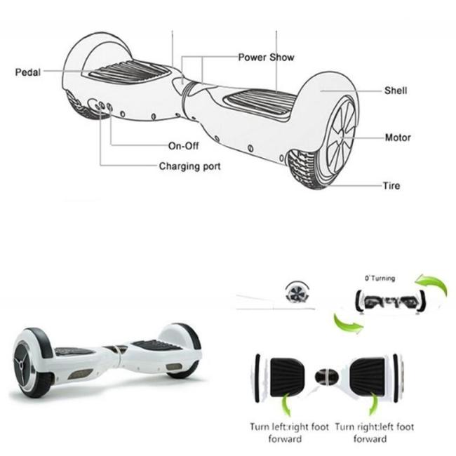 Self -Balance Scooter with 2 Wheels with Bluetooth