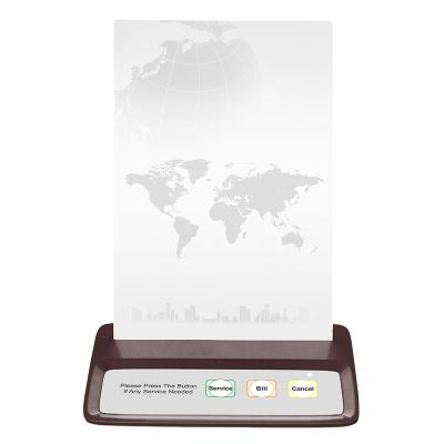 Cina Wireless Clean Call System Restaurant Desk Card Hotel White Color Service Ring 130 in vendita
