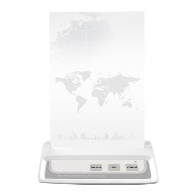 Cina Wireless Beeper Calling Bell System Cafe Hotel Desk Card Signal Bell Service Clean Remote Bell 130 in vendita