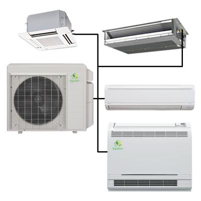 China Automatic Restart Ductless Wall Air Conditioner , 12 - 60k Split Ac Unit for sale