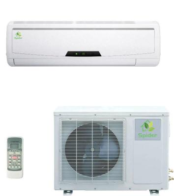 China PVC 1hp Split Type Aircon Inverter , High Efficiency Ductless Wall Ac for sale