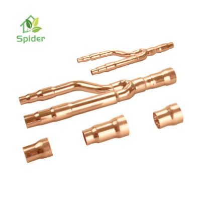 China Industrial Split Ac Fitting , Copper / Aluminum Refnet Branch Piping Kit for sale
