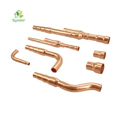 China No Chemical Hurt Air Conditioner Fitting Copper Refnet Branch Pipes Fittings for sale
