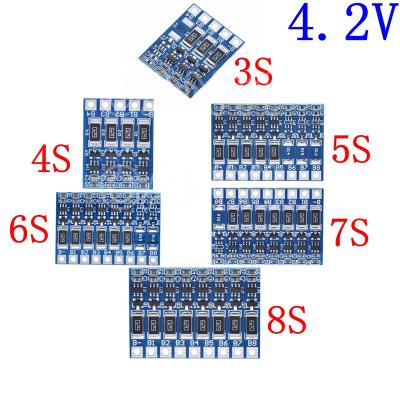 China 3S 4S 5S 6S 7S 8S 21V 4.2v 18650 li-ion full charge battery Balance Function Protection Board printed circuit assembly for sale