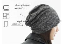 China EMF Protection Silver Lined Beanie 55-65dB Shielding 10MHz-3GHz for sale