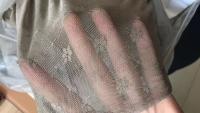 China EMF Shielding Silver Jacquard Mesh Fabric 150cm Width 100g Weight Anti Radiation for sale